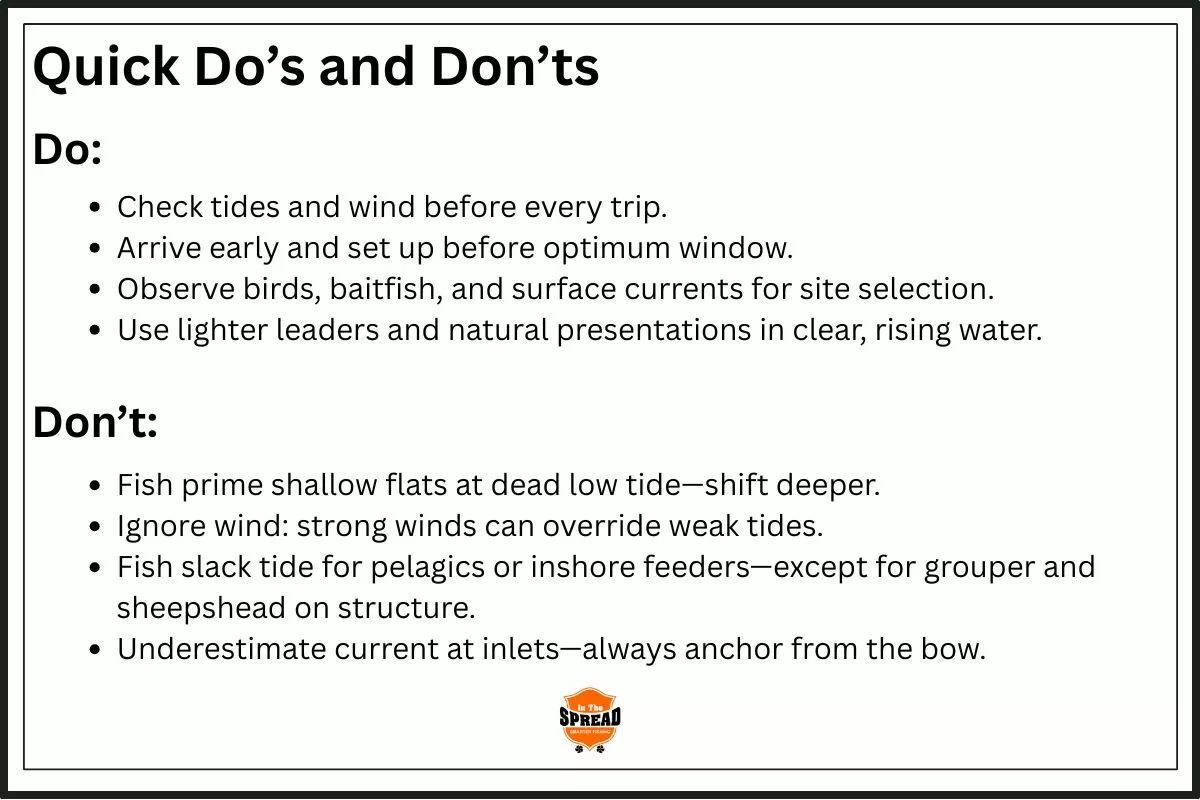 Incoming vs Outgoing Tides for Saltwater Fishing | In The Spread